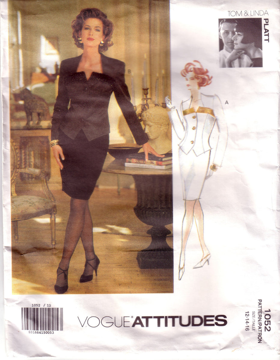 Vintage Vogue Attitudes 1052, Designers Tom and Linda Platt – Couture ...